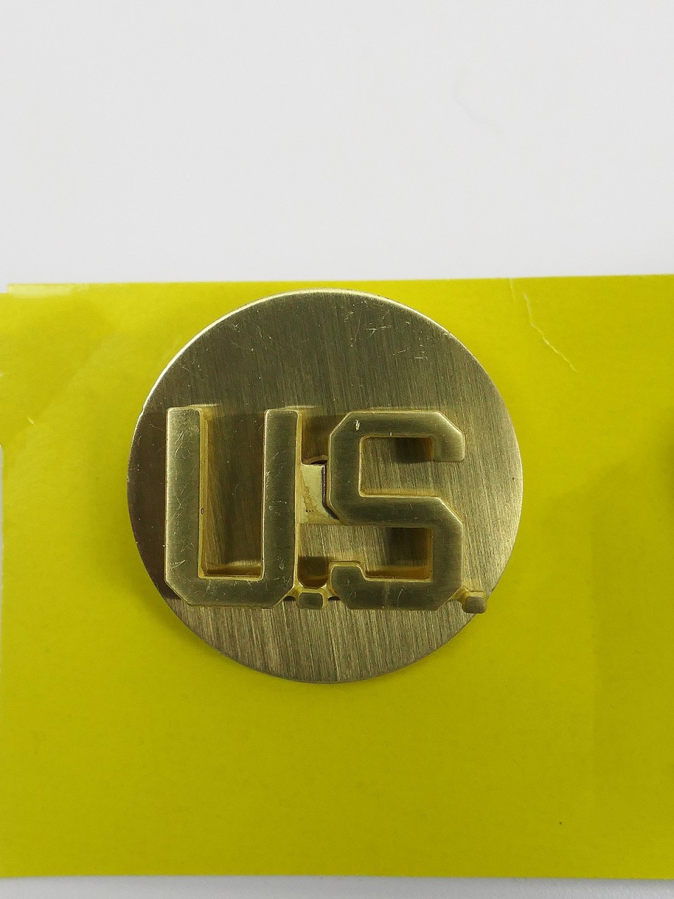 US ARMY pair of collar badges EM U.S. / U.S. Collar disks Class A ...