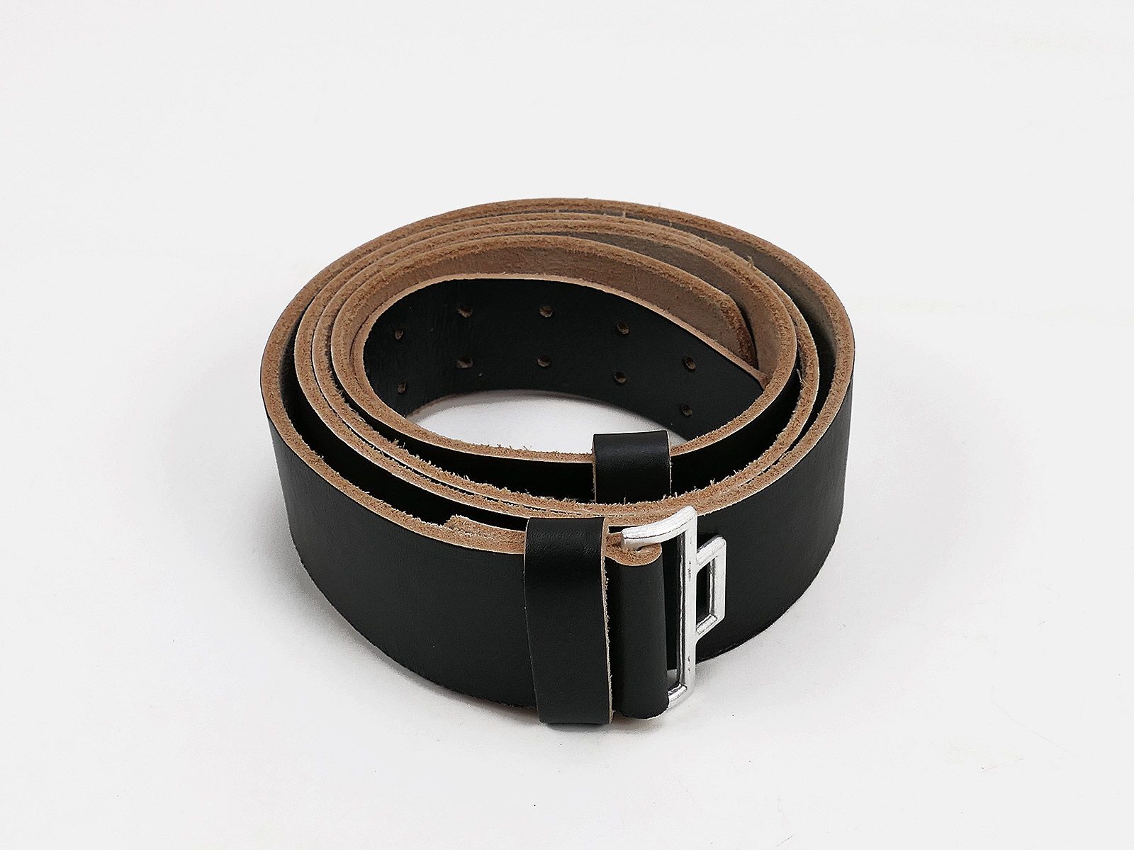 Leader belt leather belt Officers belt lock | Lomax Militaria