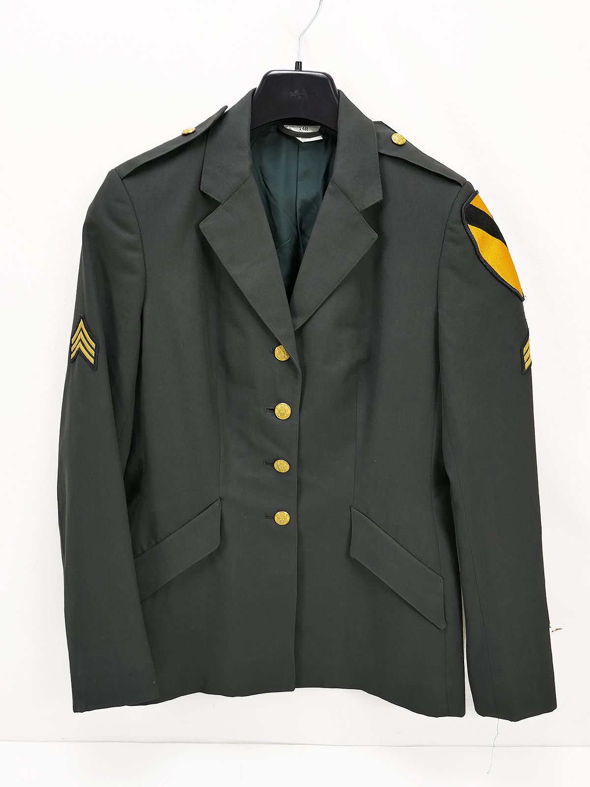 US ARMY Coat Woman`s Serge AG-344 Size 14 Classic Green Service Dress ...