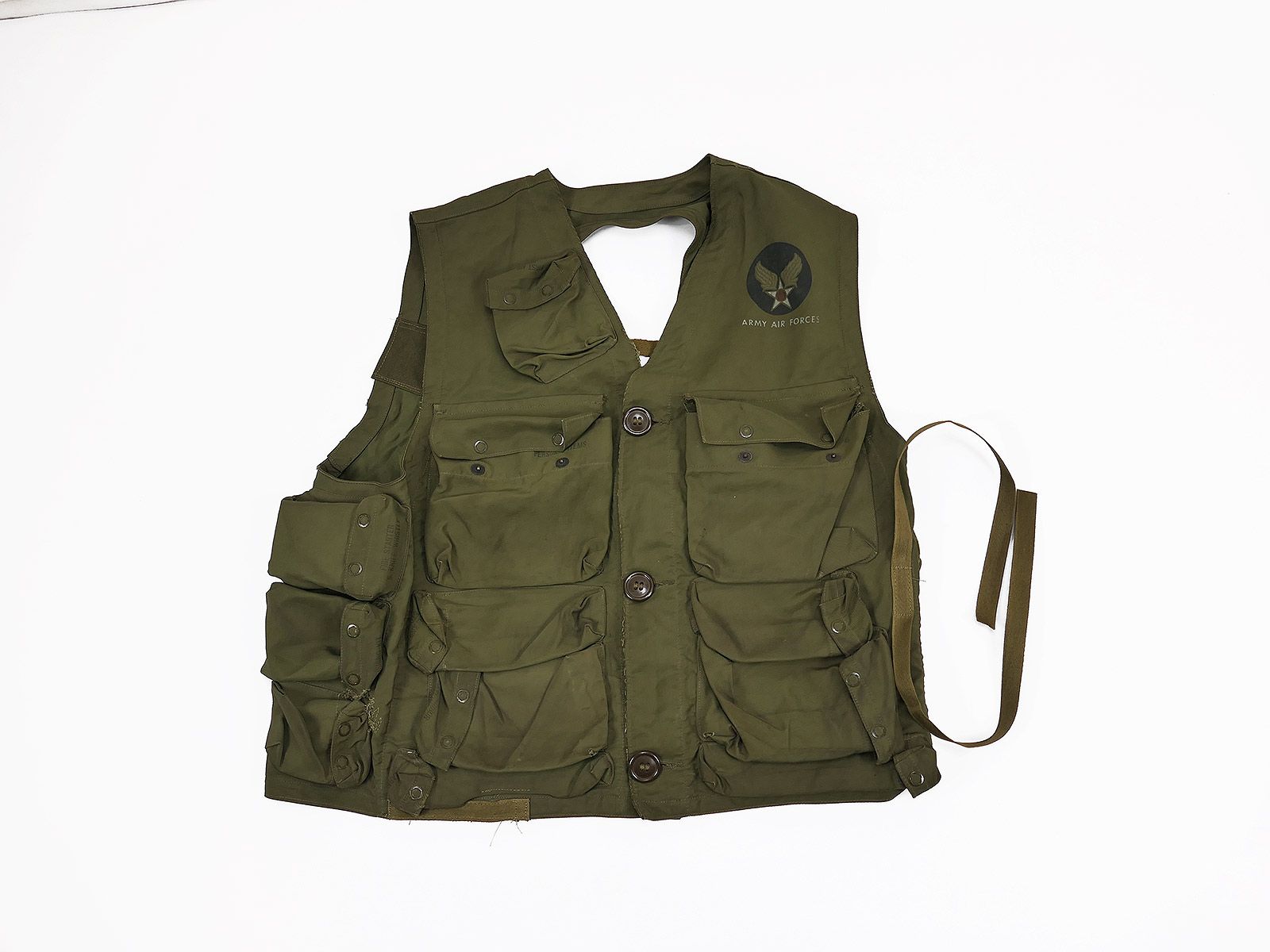 US ARMY USAF Vest Emergency Sustenance Type C-1 Survival Pilot Vest ...