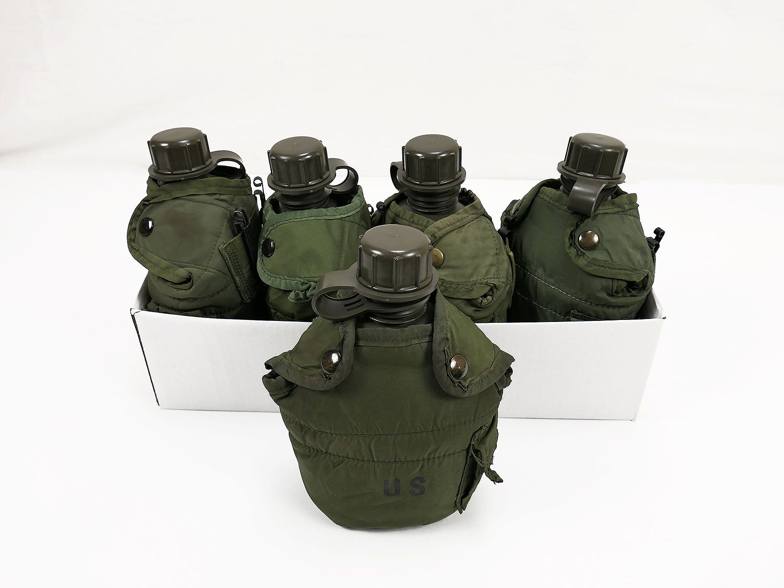 1x SET US ARMY Type Vietnam water bottle + cover field canteen ...