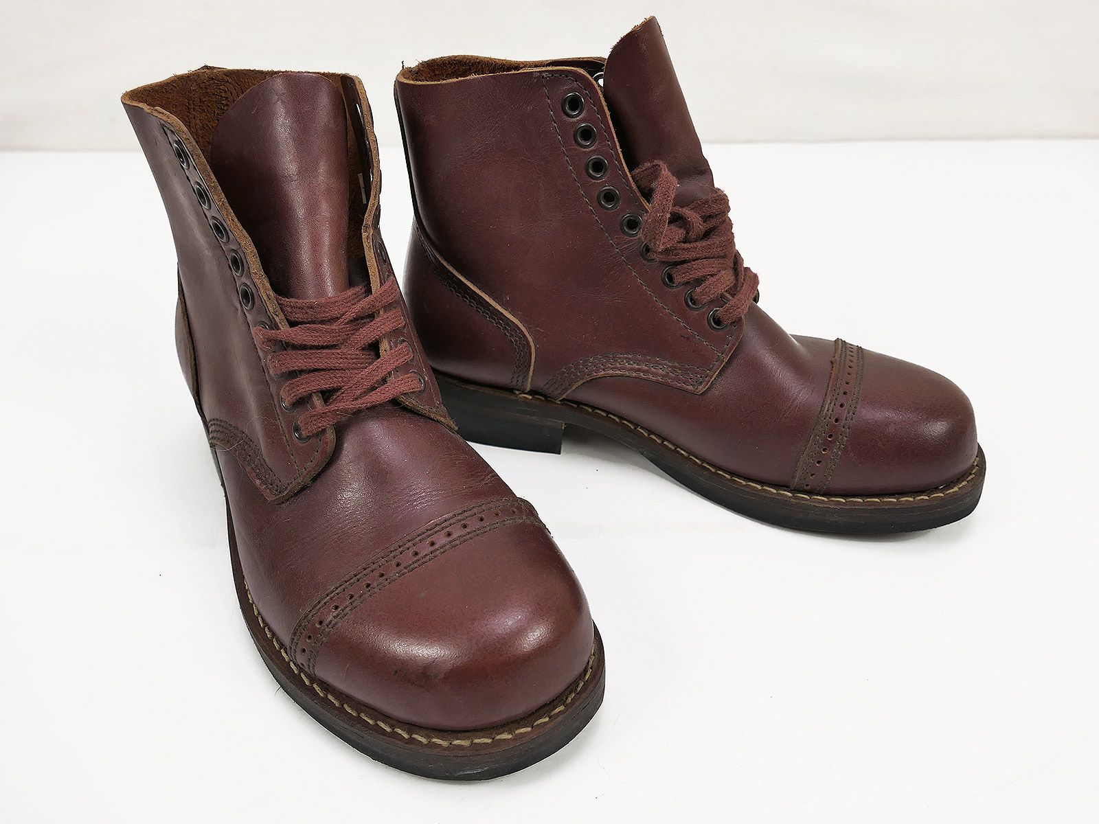Single pair - US WW2 Service Shoes Russet Boots Boots Gr.40 COLLECTION ...