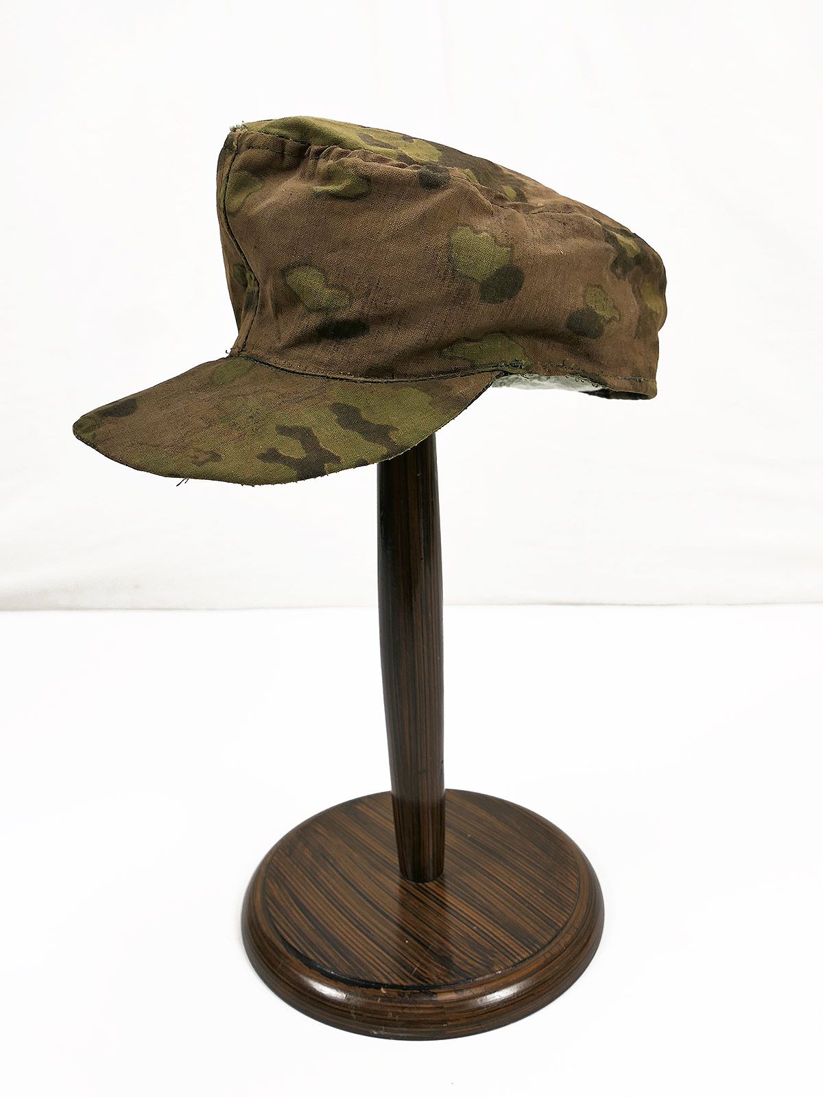 #Z/ Waffen SS Frontfertigung field cap original fabric oak leaves ...