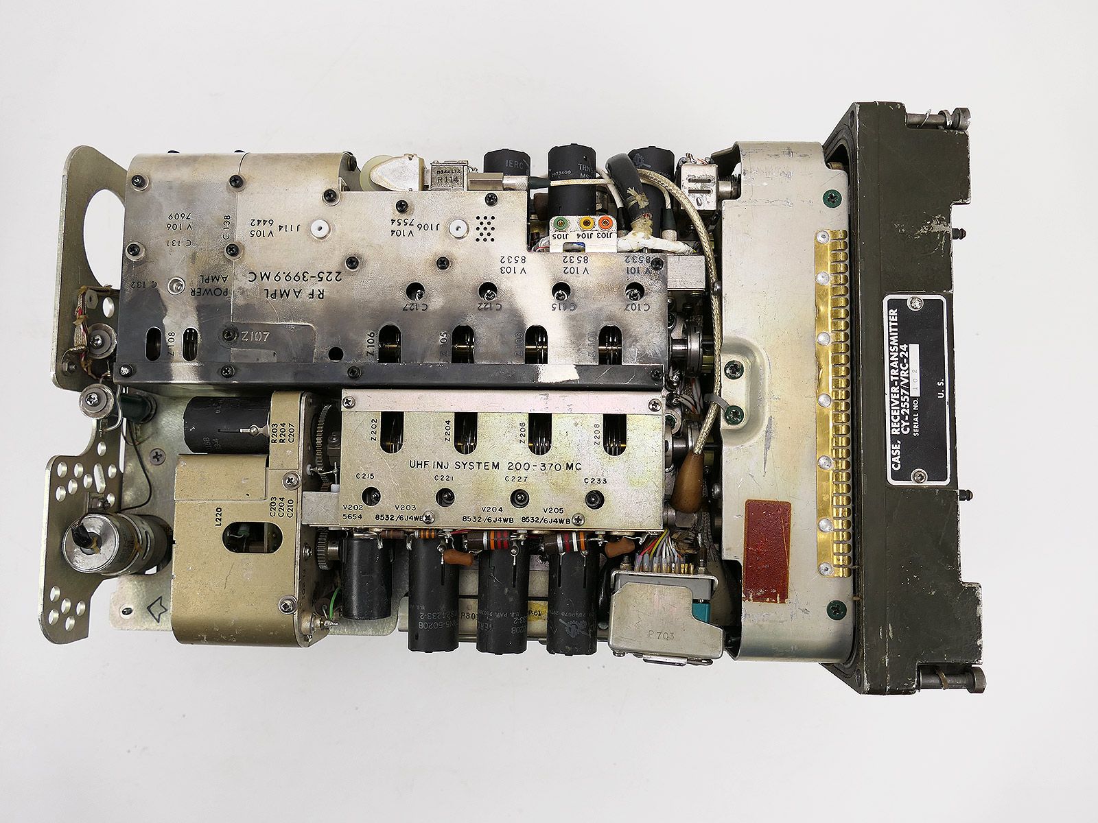 US ARMY Military Radio Receiver Transmitter RT-323 A / Radio System VRC-24 Radio Airborne + Case ...