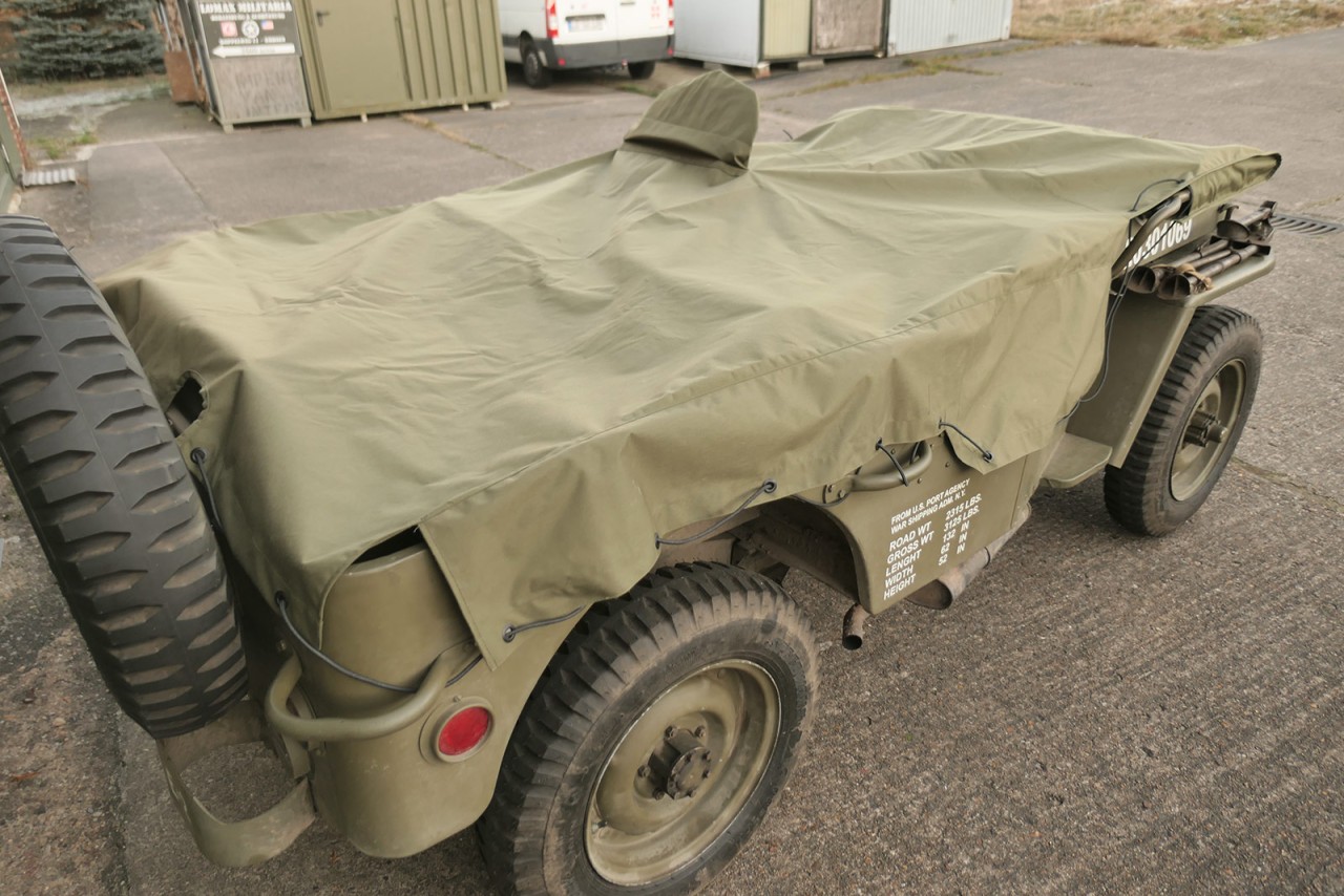 Cover Willy's Jeep MB tarpaulin cover Ford GPW Hotchkiss | Lomax Militaria