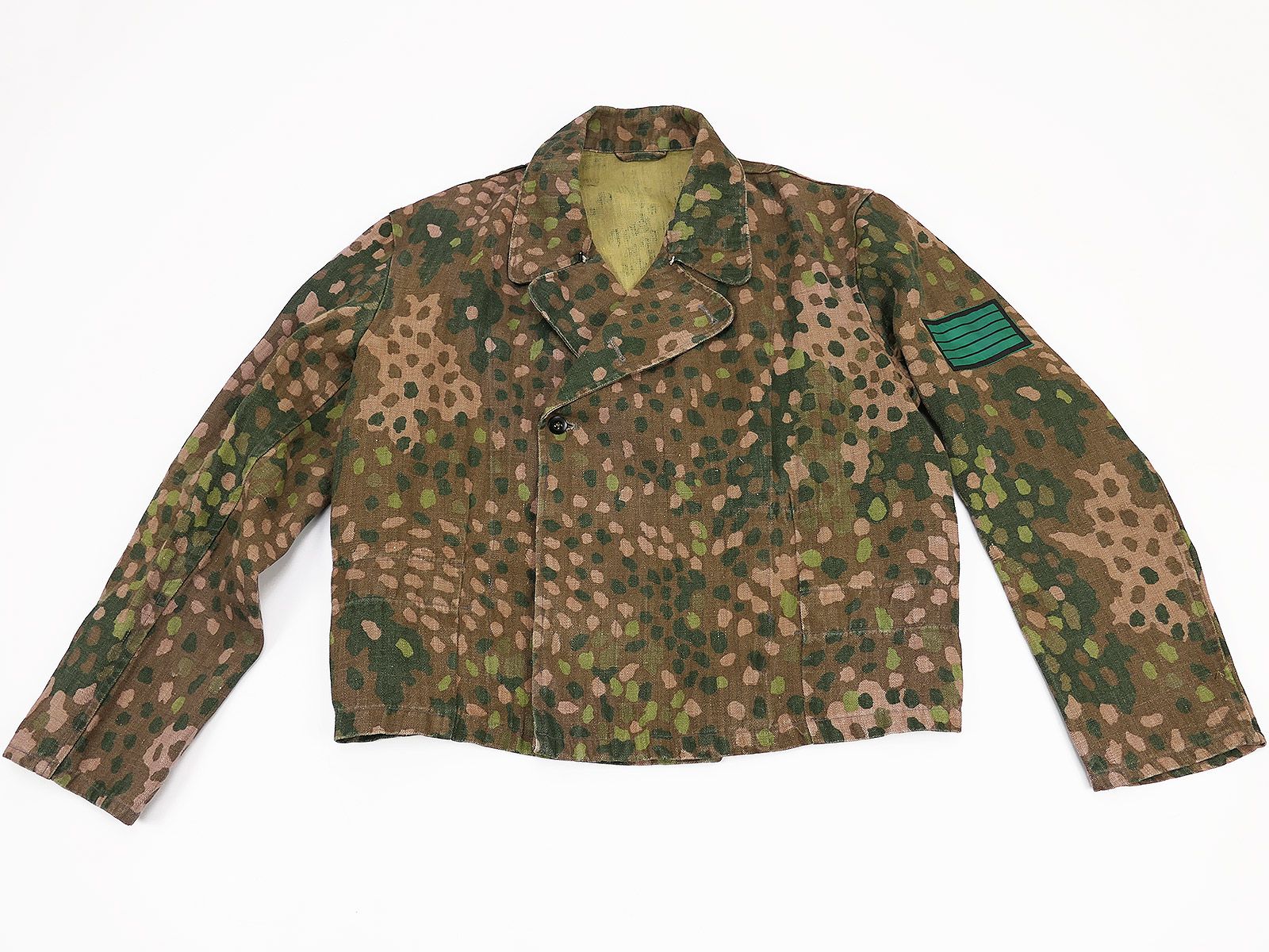 RARE Waffen SS " Pink Salmon " armoured jacket pea camouflage Pea Dot ...