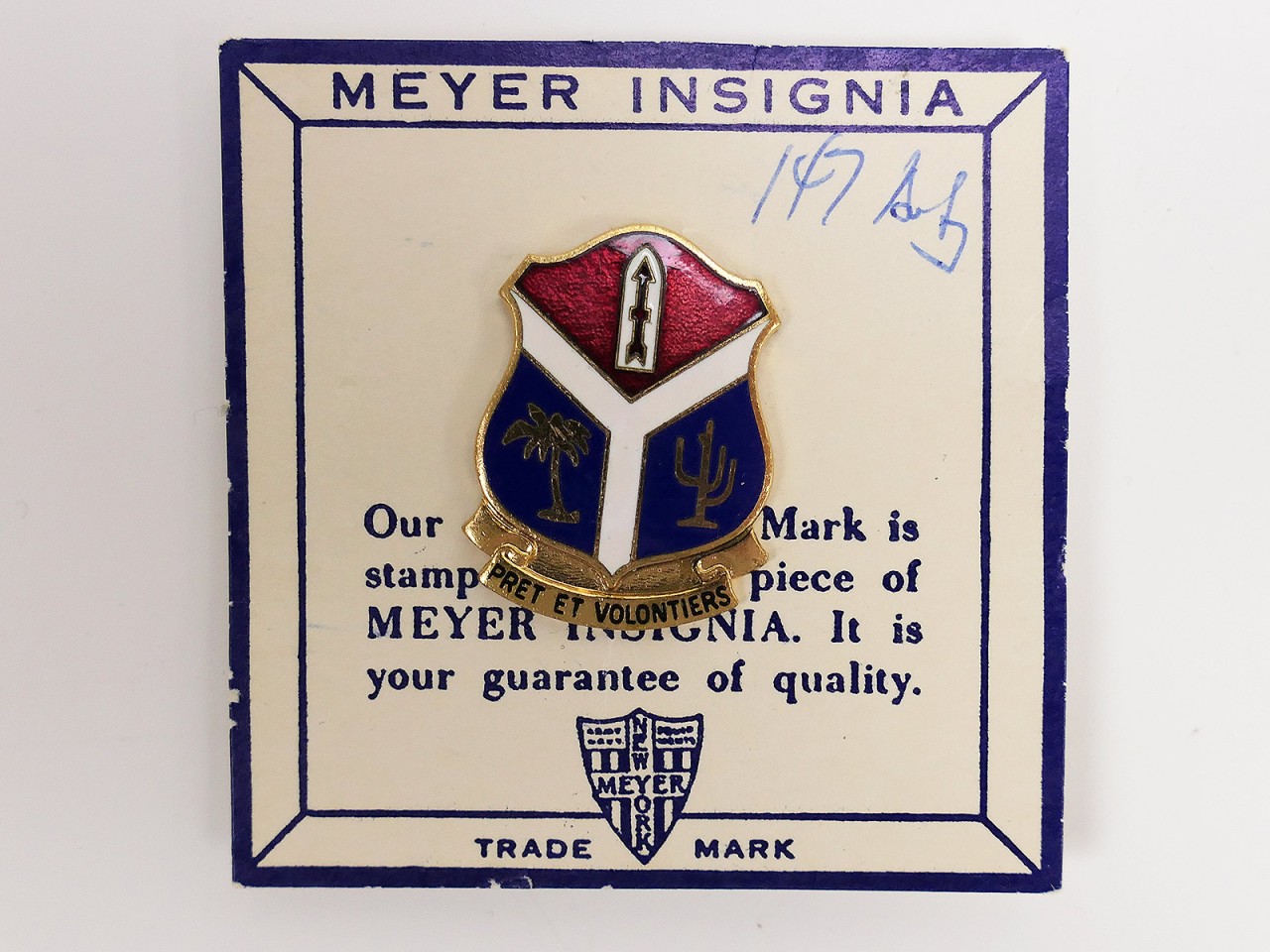 US WW2 Military Unit Crests Insignia 147th FIELD ARTILLERY BATTALION ...