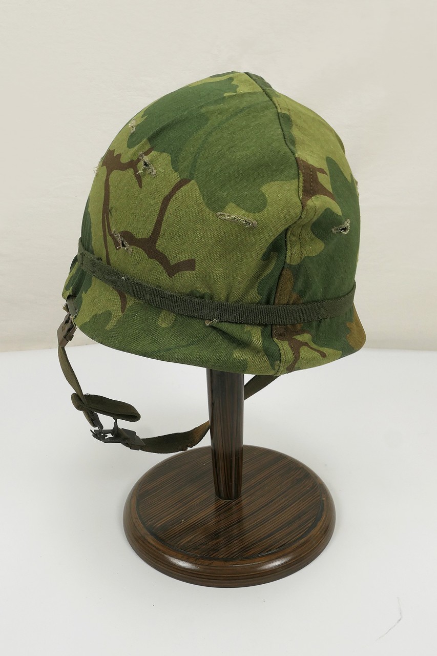 US ARMY Vietnam M1 Steel Helmet with Mitchell Helmet Cover and Liner ...