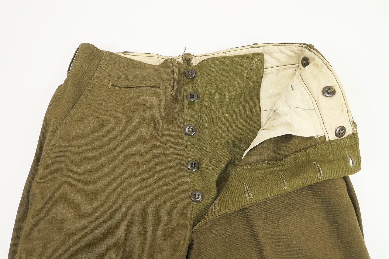 Original US WW2 M1937 Field trousers M37 Field wool serge OD Trousers ...