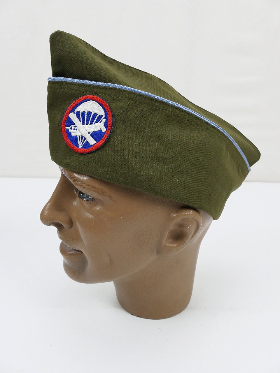 NEW: US ARMY WW2 Garrison Cap Infantry Blue Infantry with Glider Patch ...