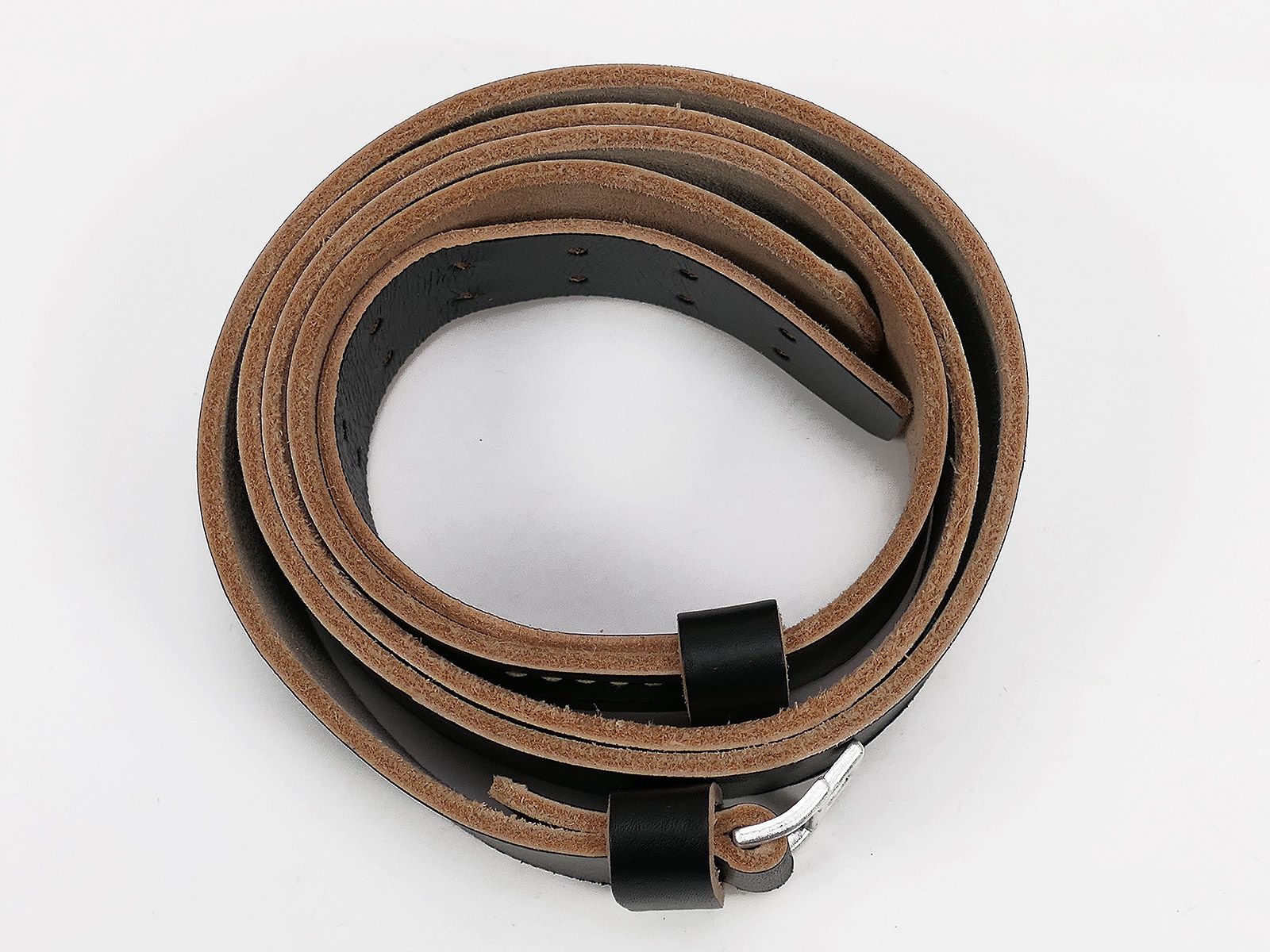 Leader belt leather belt Officers belt lock | Lomax Militaria