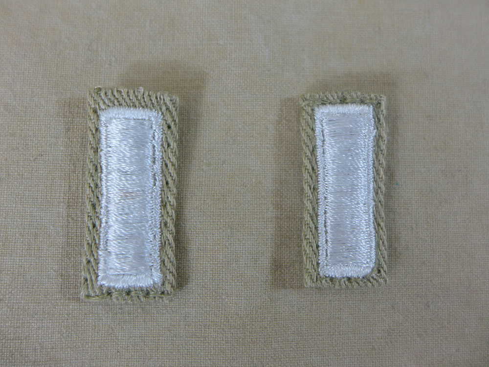 US WW2 Ranks First Lieutenant Officer Rank badges Lieutenant Officer ...