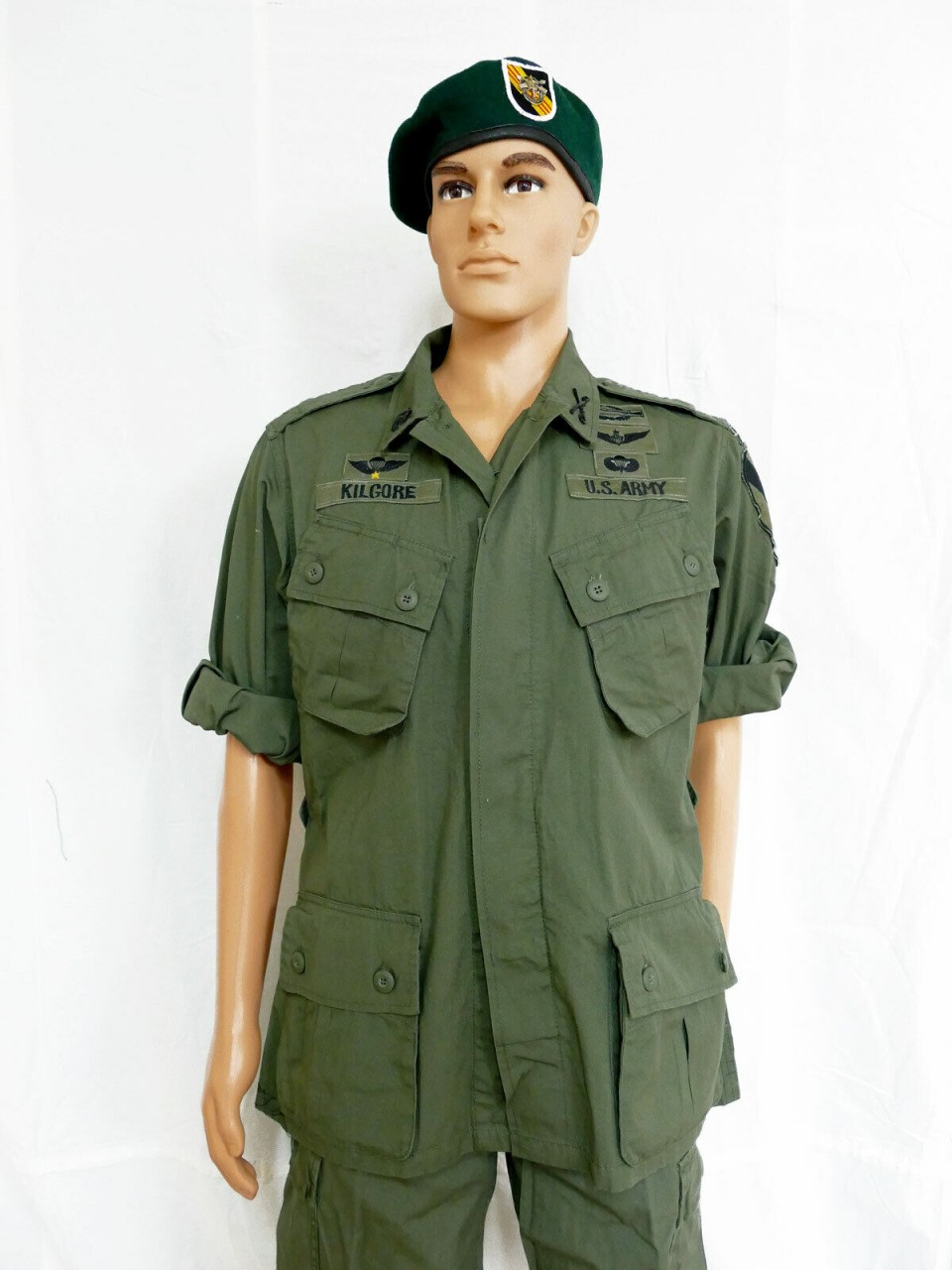 US Army Vietnam Jungle M 64 Uniform Lt. Colonel Bill Kilgore costume ...
