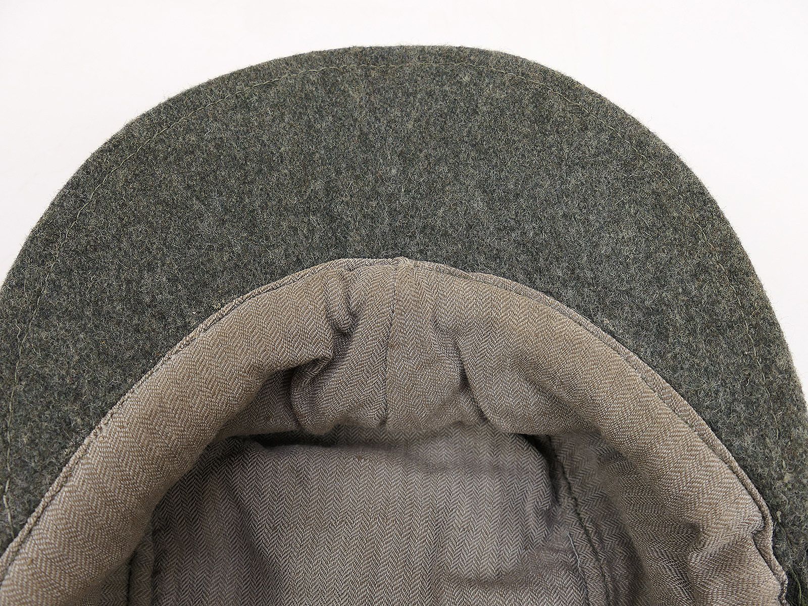Antique Waffen SS M43 single-button field cap, Italian wool fabric ...