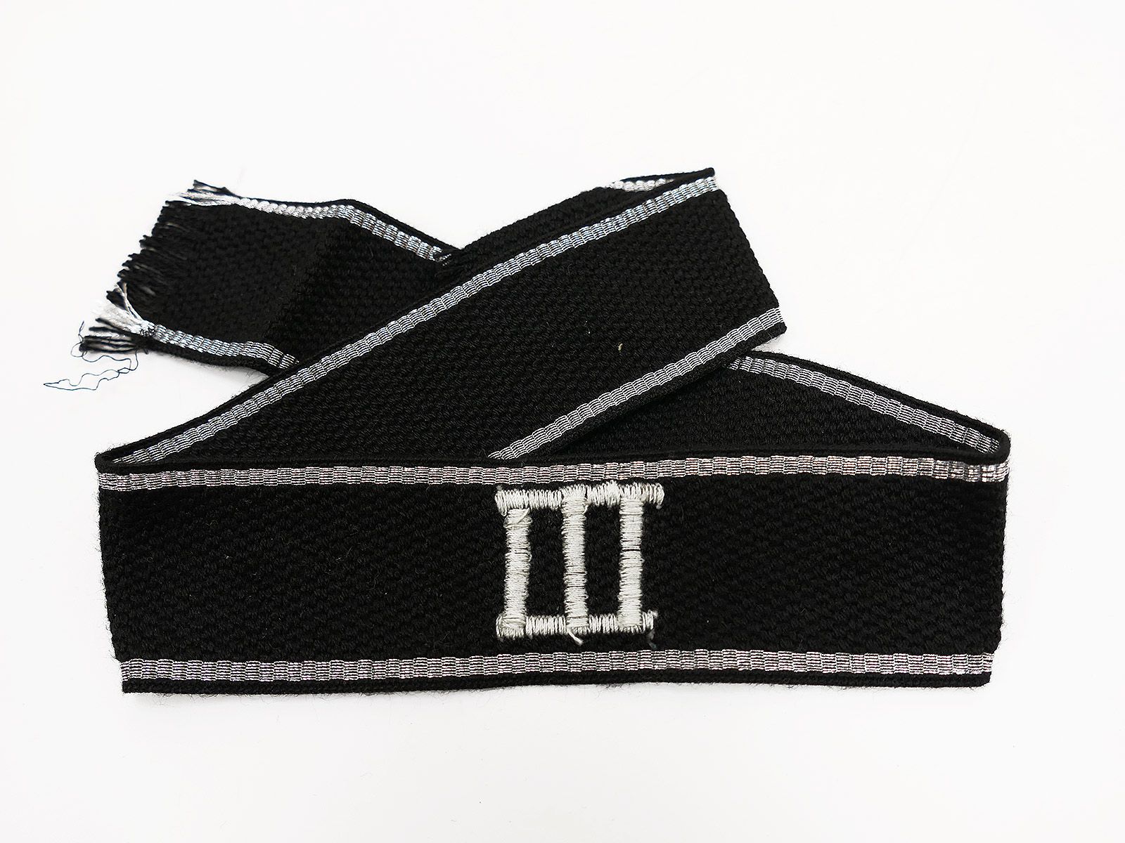 General SS sleeve band " III " sleeve stripes embroidered for black ...