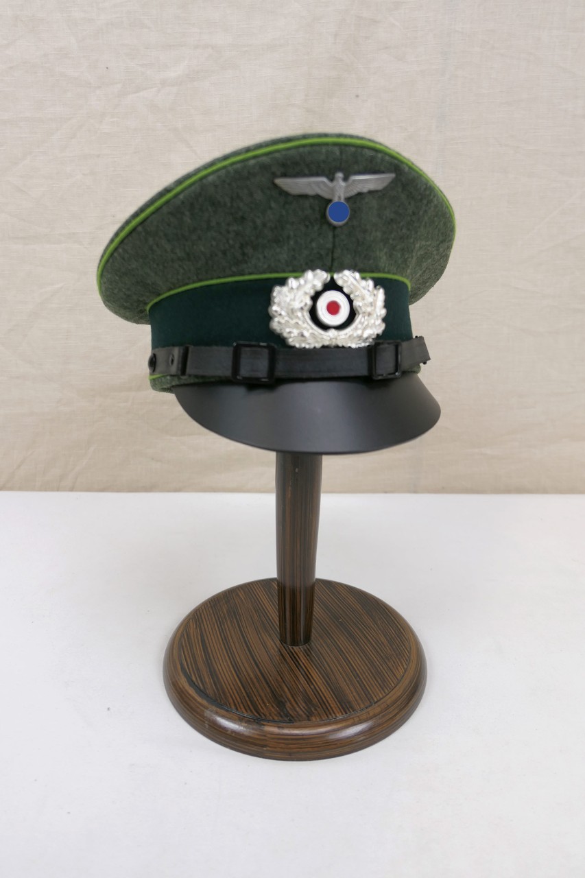 Wehrmacht peaked cap old style with effects Gr.57 Crusher Cap Jäger ...