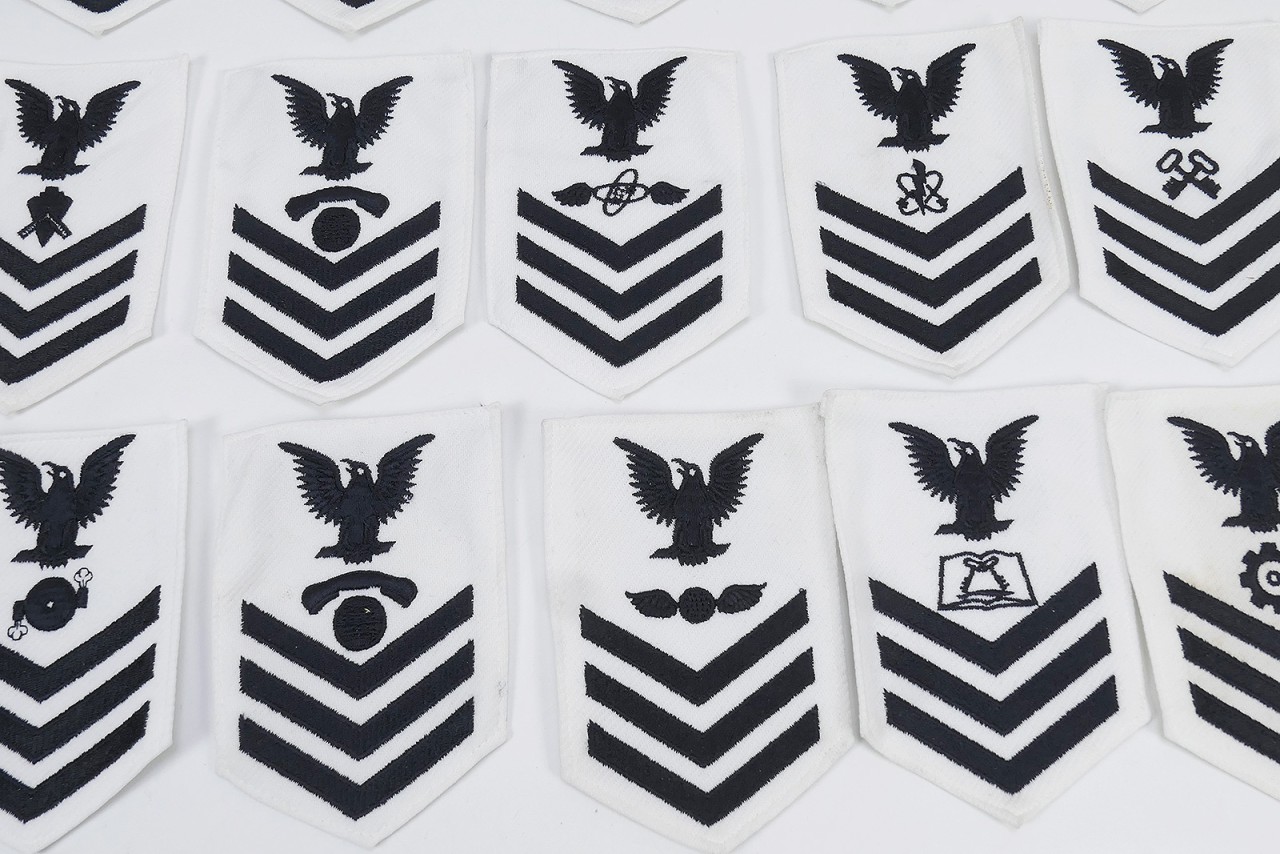 #C US Navy Rating Patches Rank Activity Badge 36 pcs USN Uniform Ranks ...