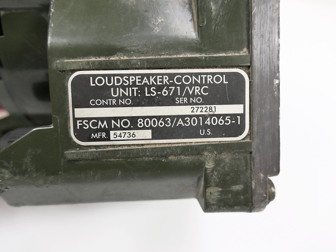 US ARMY Humvee HMMWV M35A2 Hummer Truck Loudspeaker LS-671 Loudspeaker ...