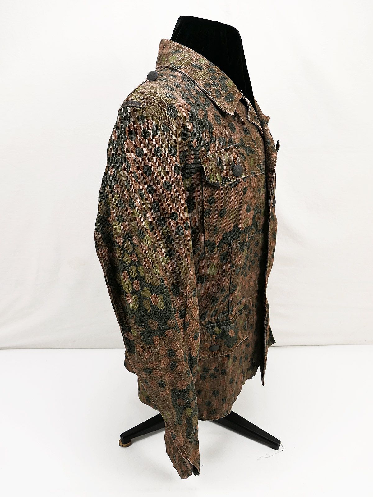 RARE Waffen SS four-pocket skirt PINK SALMON camouflage jacket Pea Dot ...