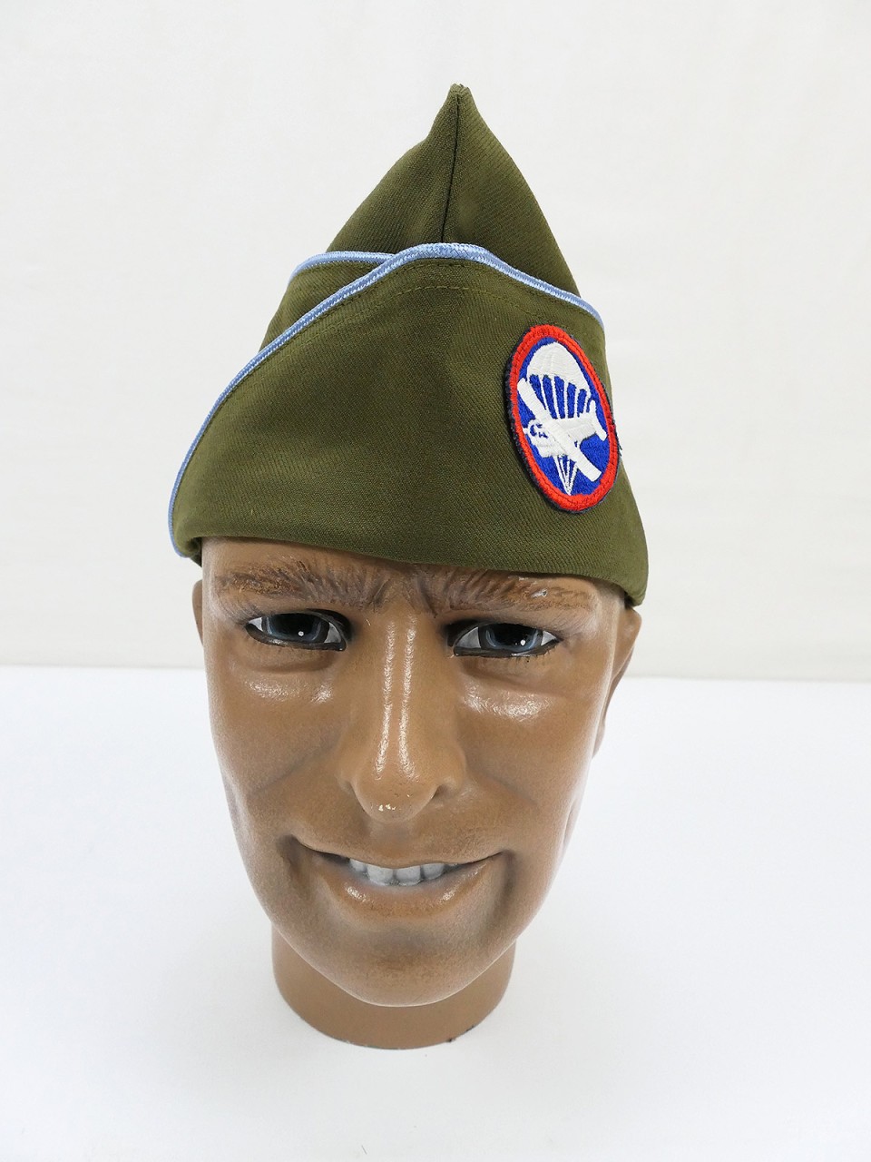 NEW: US ARMY WW2 Garrison Cap Infantry Blue Infantry with Glider Patch ...