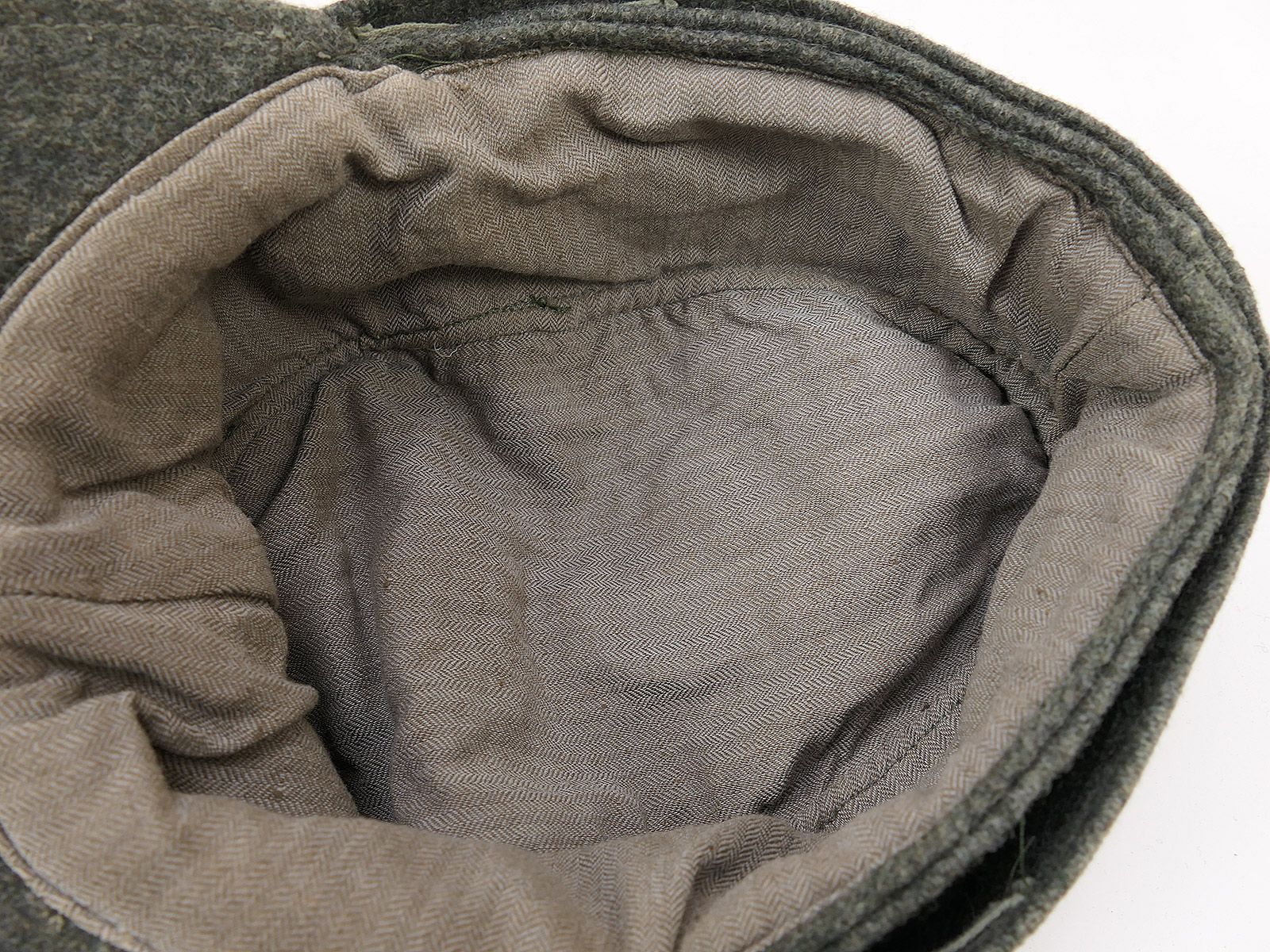 Antique Waffen SS M43 single-button field cap, Italian wool fabric ...