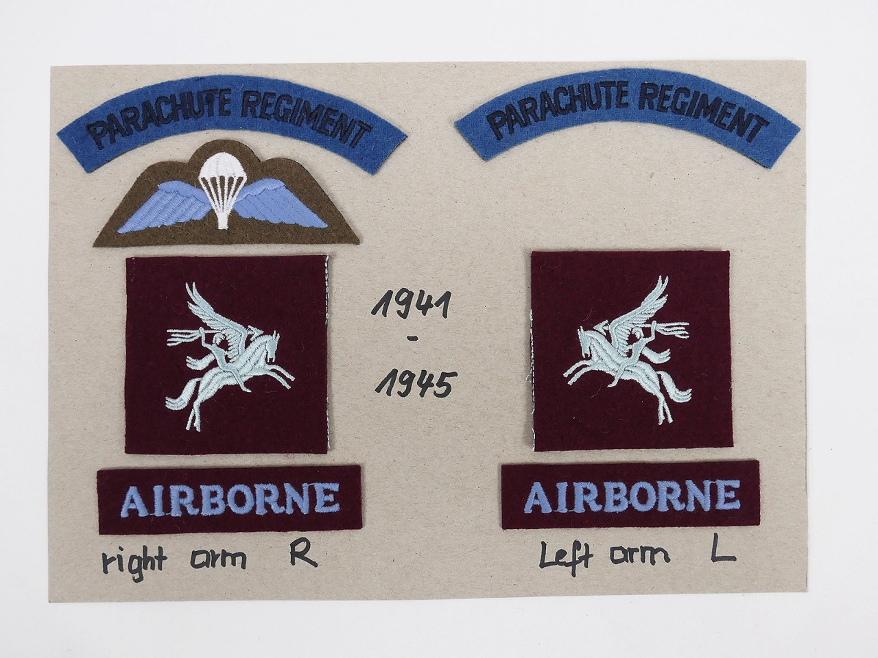 SET Badges GB WW2 British Army Insignia Parachute Wings Regiment ...