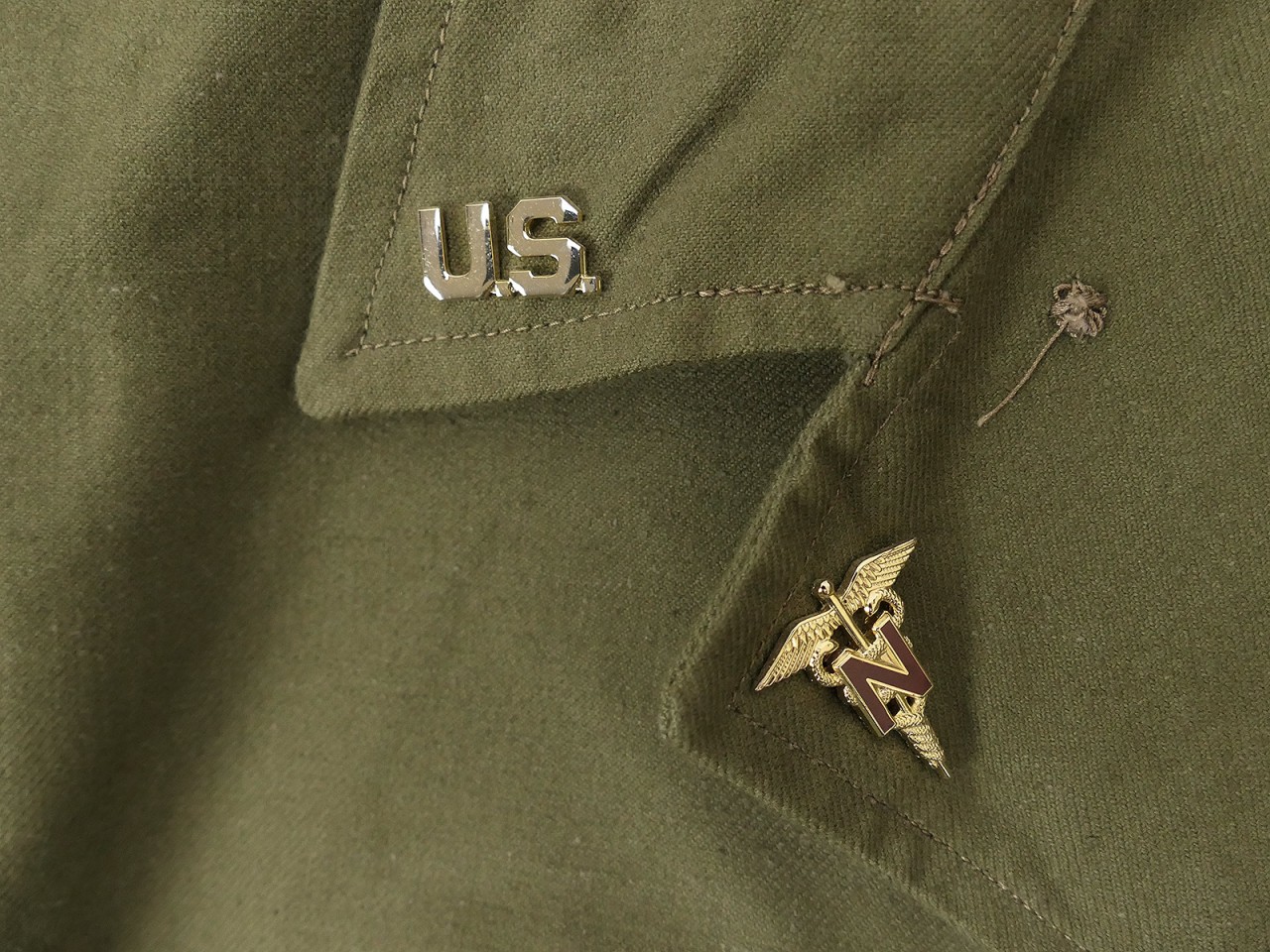 TYPE US WAC Women Army Corps M-1943 Red Cross Field Jacket Lt. Nurse ...