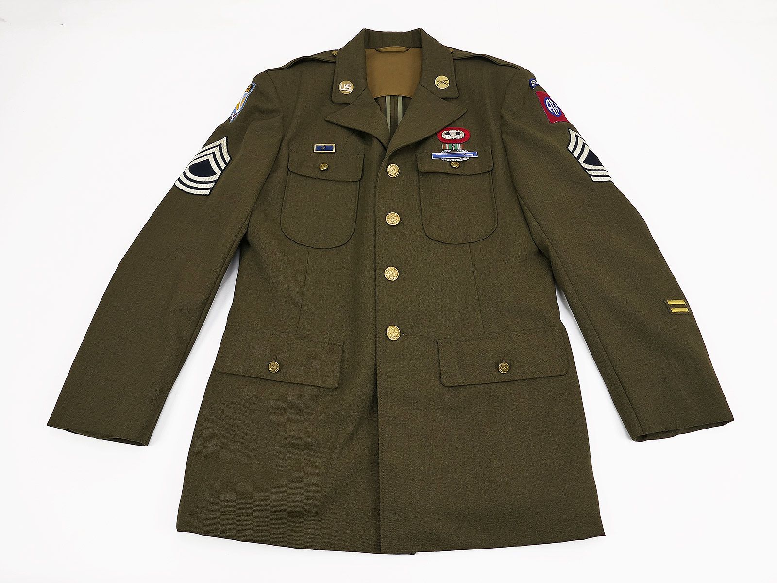 US ARMY WW2 Class A Ausgeh Uniform Service Jacket Uniform Jacket size L ...