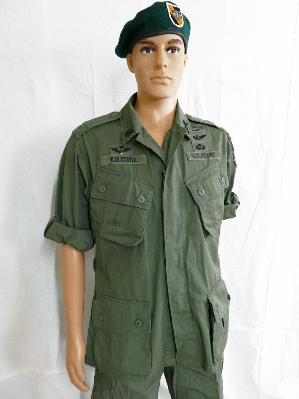 US Army Vietnam Jungle M 64 Uniform Lt. Colonel Bill Kilgore costume ...