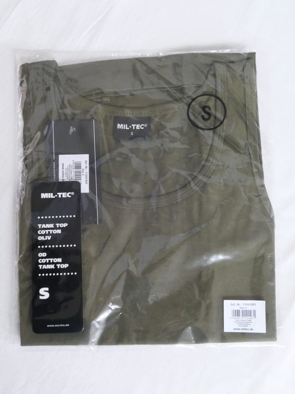 US Army Tank Top Cotton olive Undershirt US GI Tank Crew | Lomax Militaria