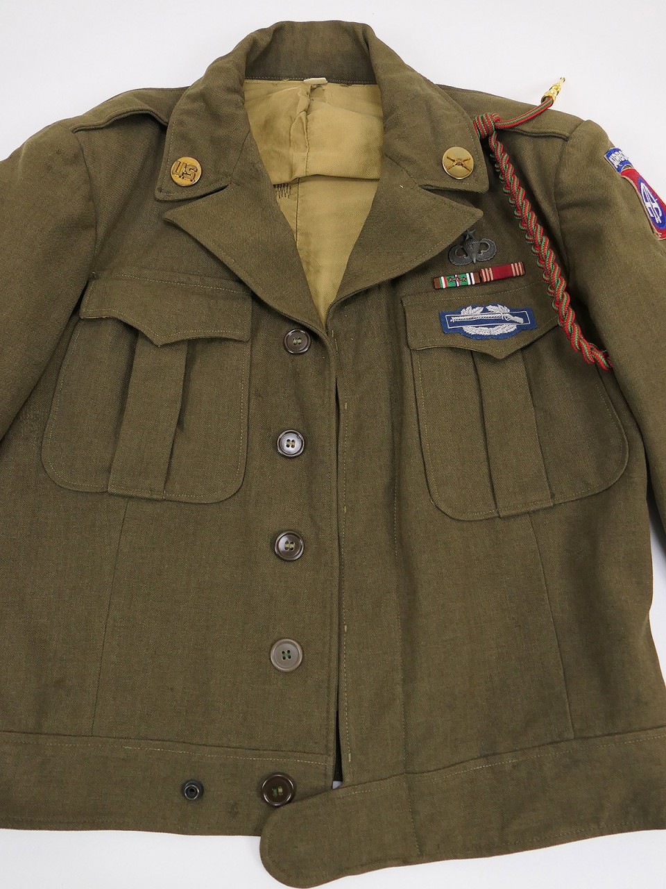 US ARMY WW2 Jackets Field Wool OD Ike Jacket Uniform Jacket size 36 ...