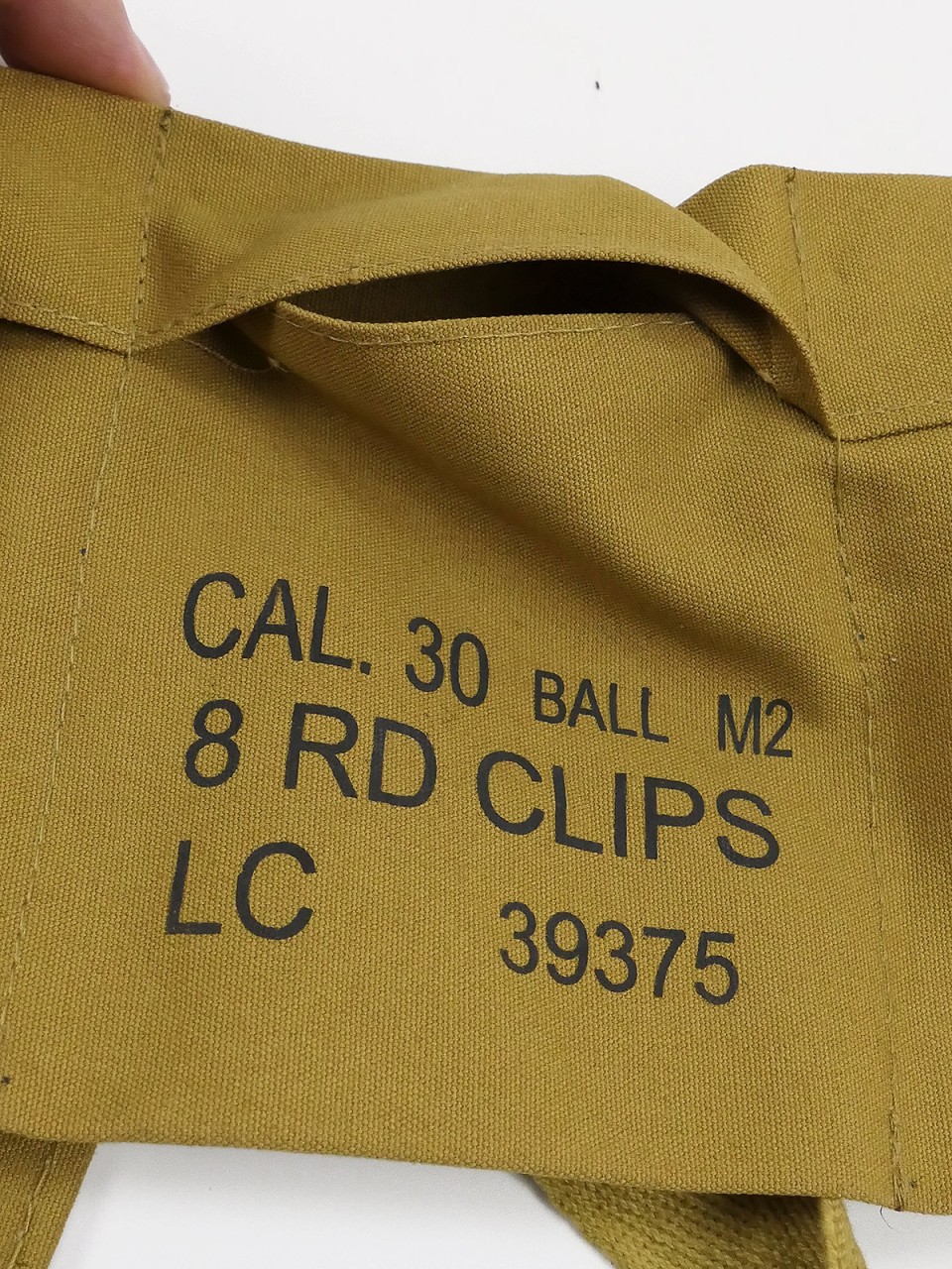 SET US ARMY M1 Garand M43 bandolier with 48 rounds cal .30 ball M2 in 6 ...