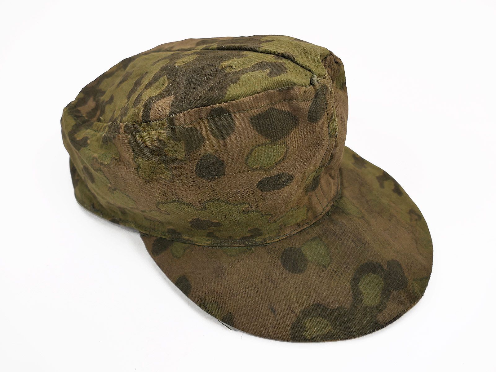 #Z/ Waffen SS Frontfertigung field cap original fabric oak leaves ...