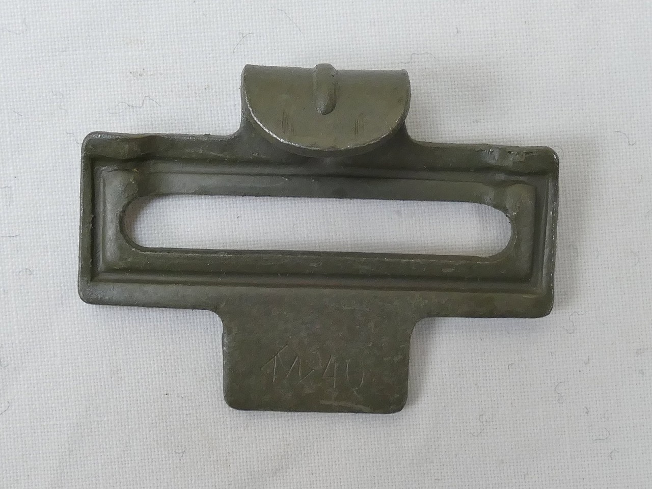 1x original iron counter stop M 1940 for Koppelriemen / Koppelschloß ...