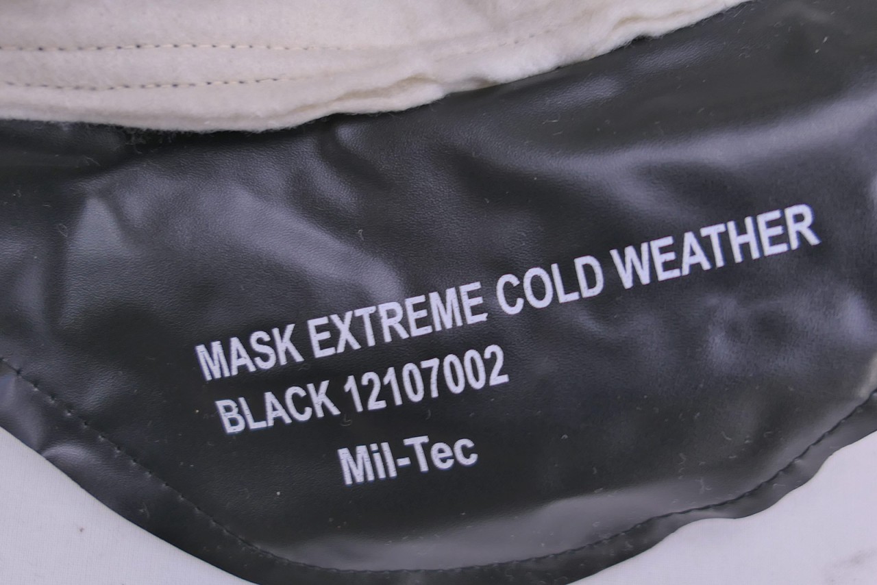 US winter cold protection mask "Lecter" additional clothing black ...