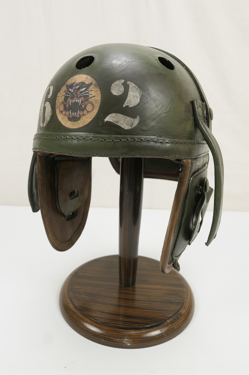 SINGLE PIECE US WW2 602nd Tank Destroyer HELLCAT tank helmet Tanker ...