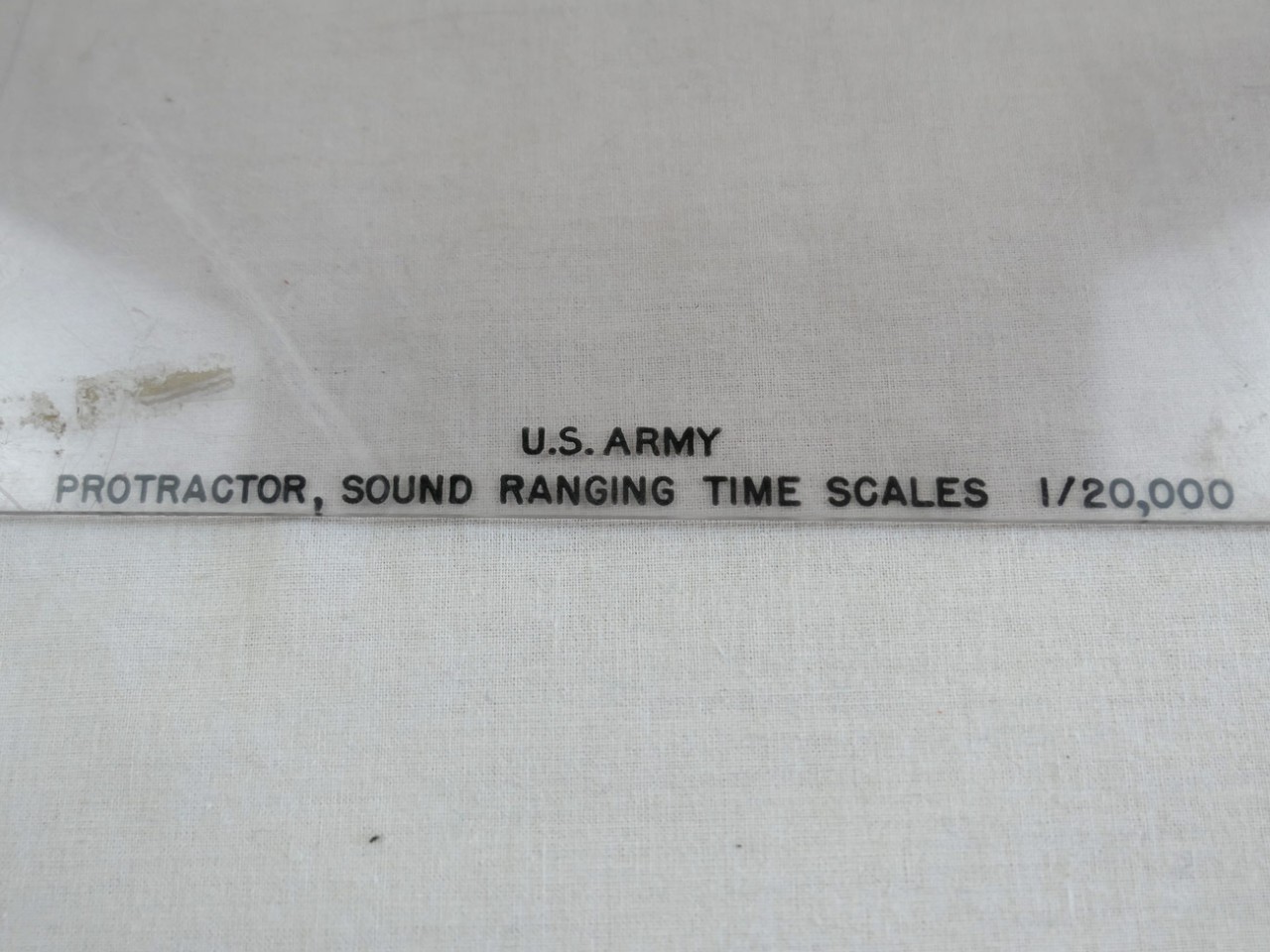 US Army Protractor Sound Ranging Time Scales - / Protractor for Time ...