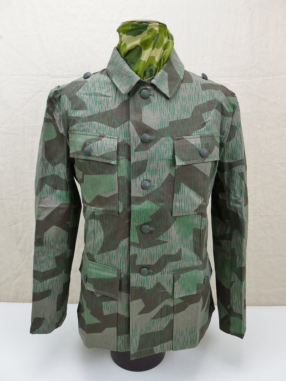 Wehrmacht splinter camouflage four pocket skirt field blouse camouflage ...