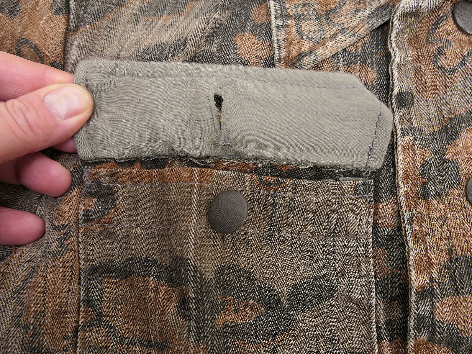 RARE Waffen SS four-pocket skirt camouflage jacket Eichenlaub HERBST ...