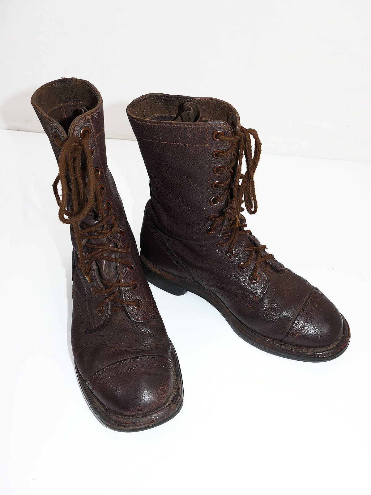 Vintage NL Combat Boots Brown similar to US Paratrooper WW2 Boots Boots ...