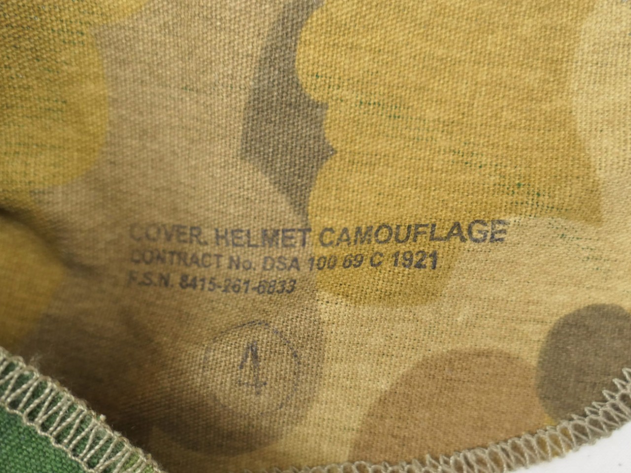 US Army Mitchell Helmet Cover Leaf Pattern Reverseable M1 Helmet Cover ...