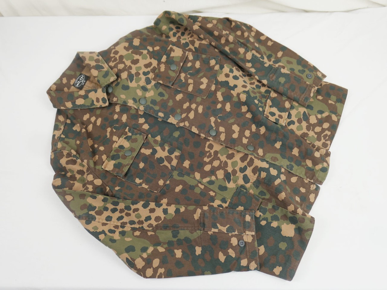 Vintage M44 pea camo field blouse camouflage jacket four pocket skirt ...