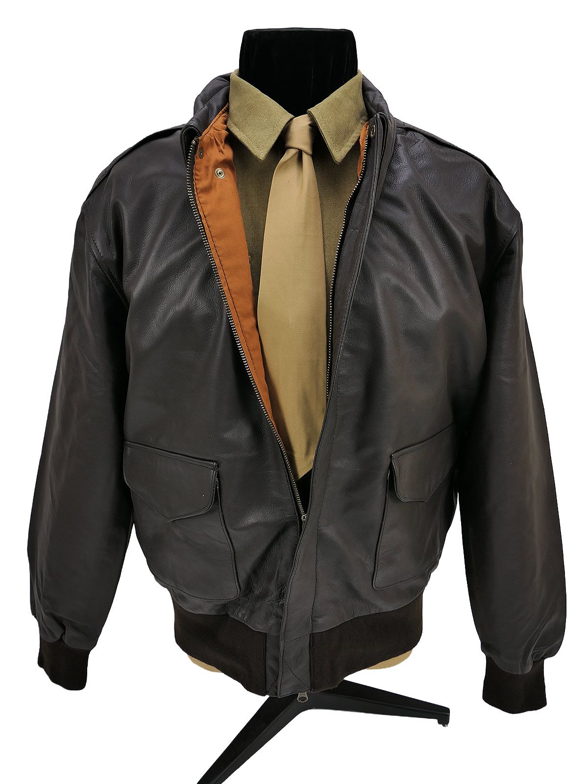 USAF WW2 A2 Flight Jacket A-2 Pilot Jacket Leather Jacket | Lomax Militaria