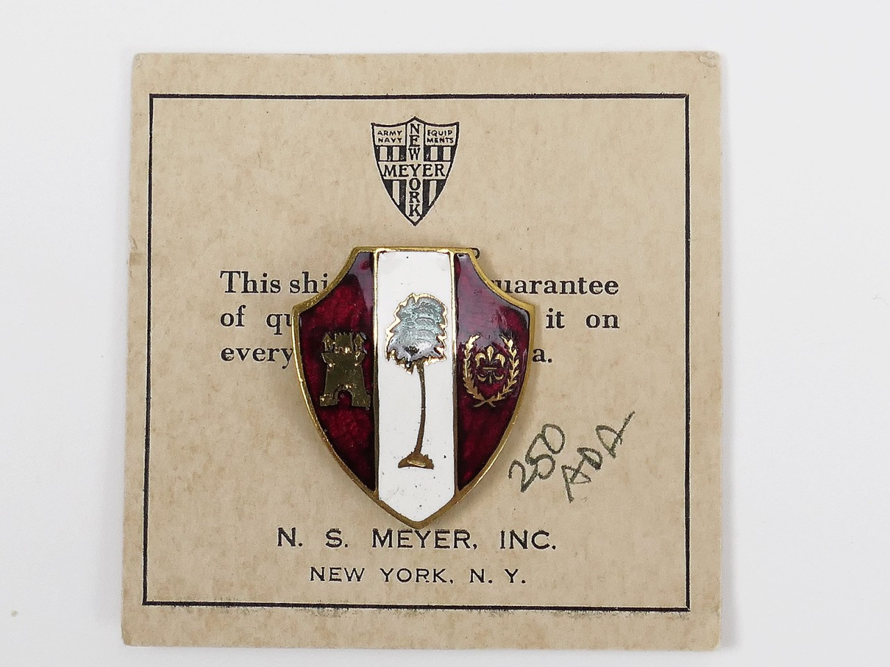 US WW2 Military Unit Crests Insignia 250th AIR DEFENSE ARTILLERY ...