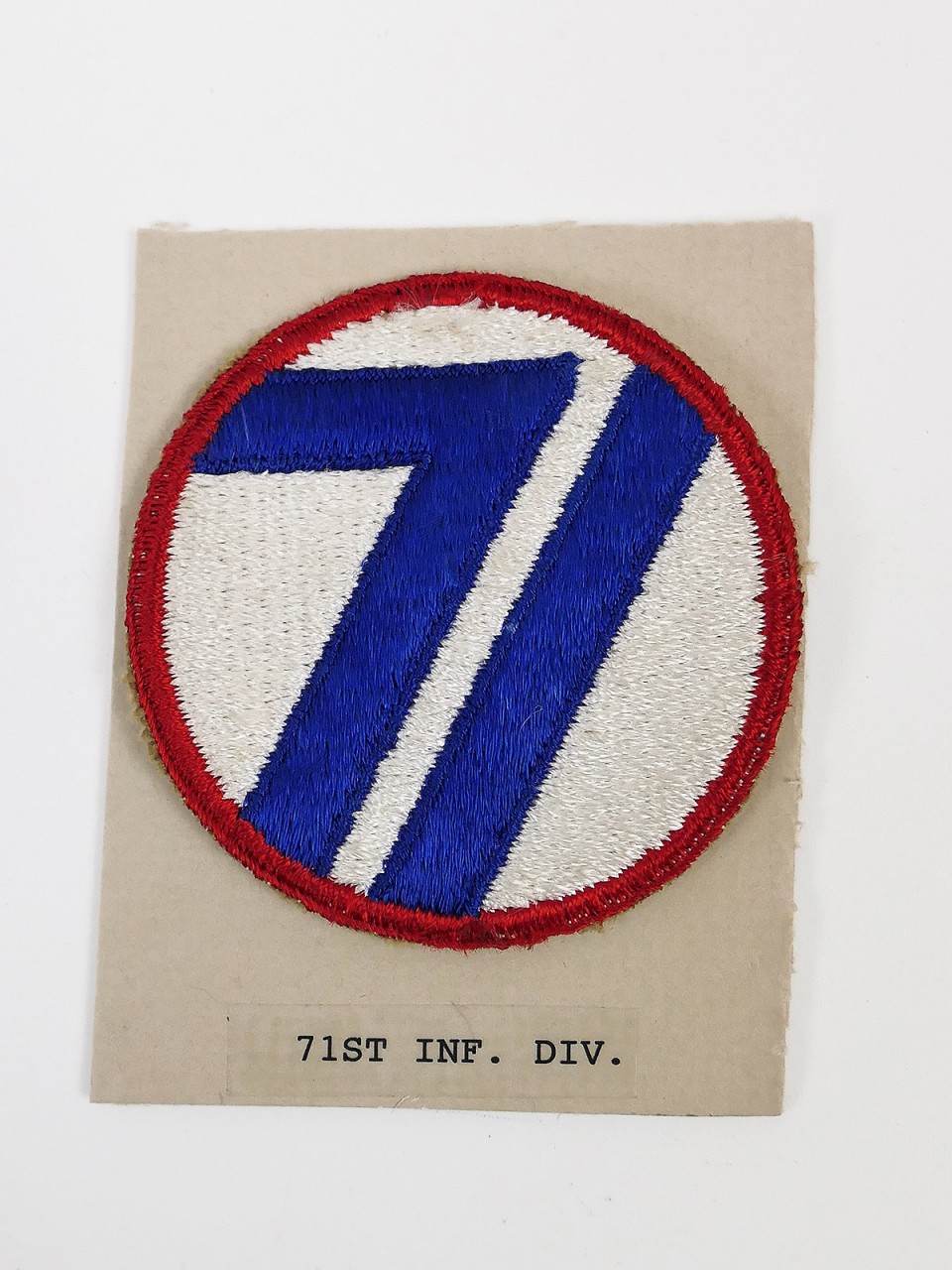 Original US ARMY WW2 Infantry Division Badge Patch - 71st Infantry ...