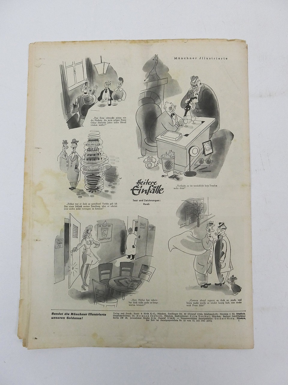 Munich Magazine Illustrated Press Newspaper JG21/No.7 Issue 17.February ...