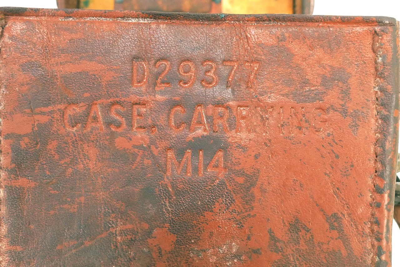 #3 US ARMY WW2 Carrying Case M14 Leather Case for M4 Sight 60mm Mortar ...