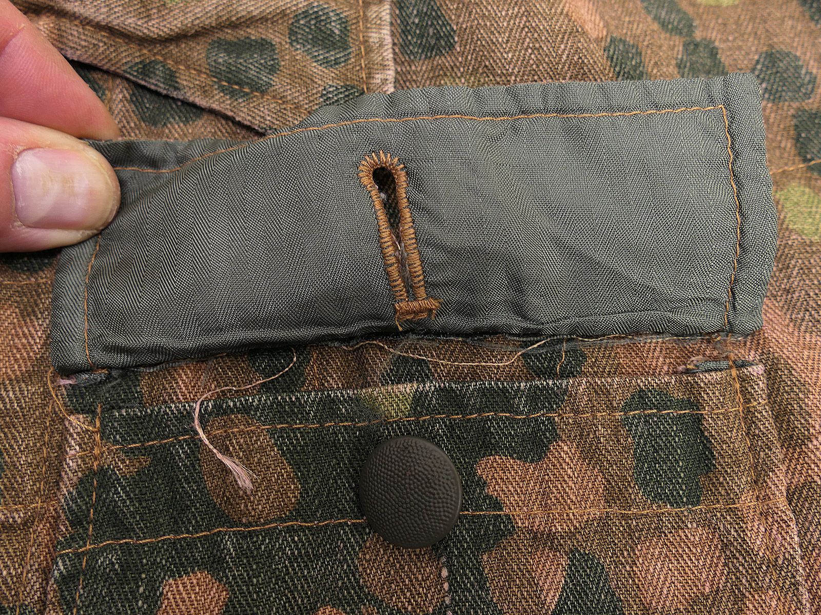 RARE Waffen SS four-pocket skirt PINK SALMON camouflage jacket Pea Dot ...