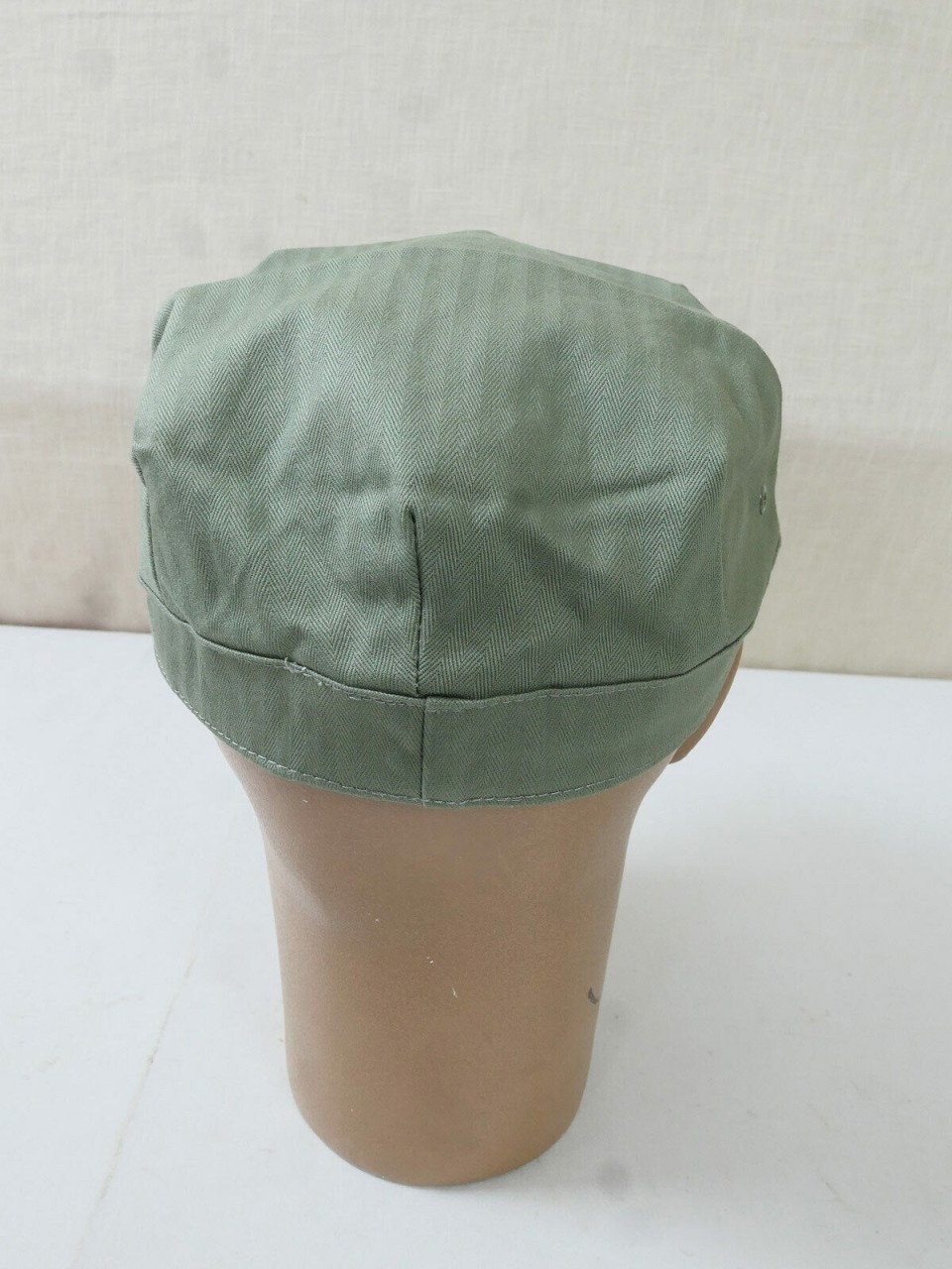 US WW2 HBT Cap Herringbone Twill O.D. 7 Peaked Cap Jeep Cap | Lomax ...