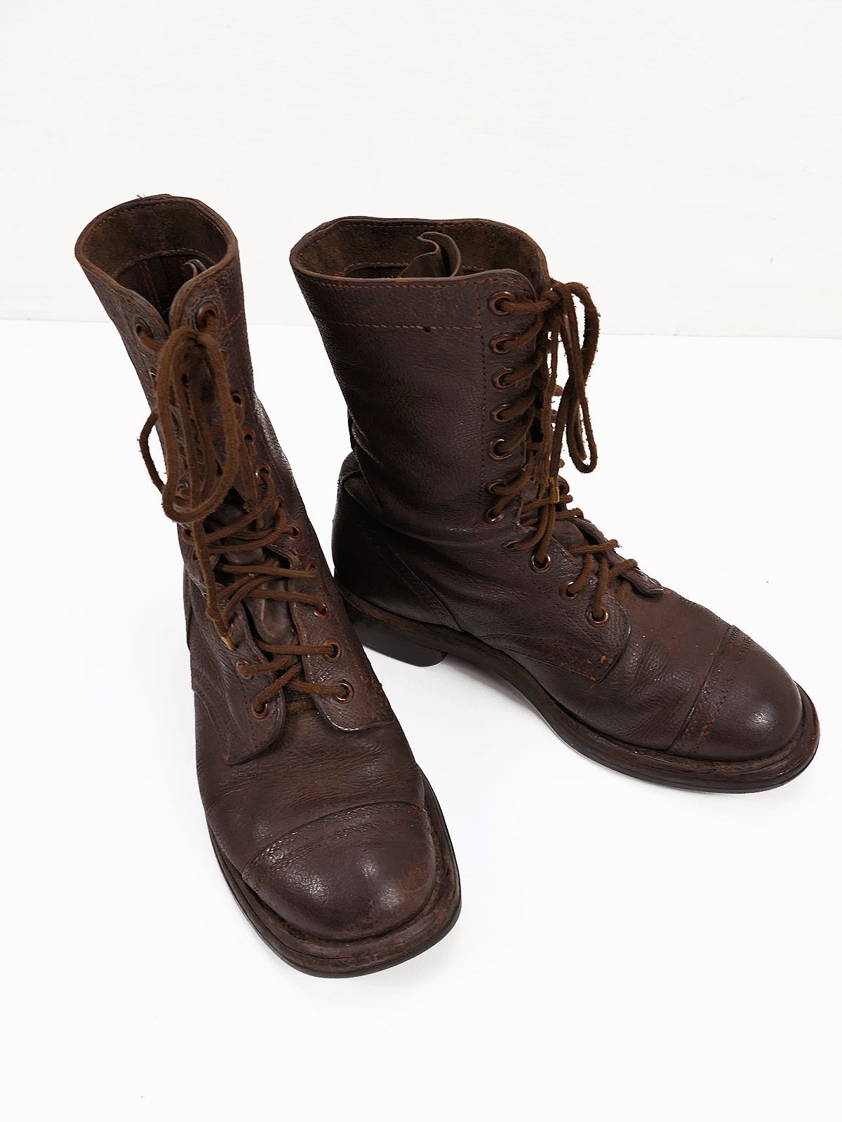 Vintage NL Combat Boots Brown similar to US Paratrooper WW2 Boots Boots ...